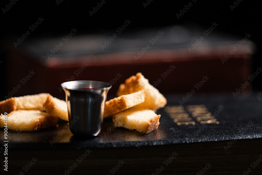 Communion, Christians celebrate their faith by partaking in bread and ...