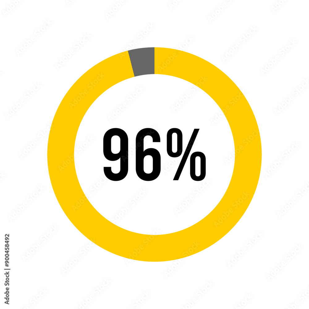 96% percent percentage diagram meter from ready-to-use for web design ...