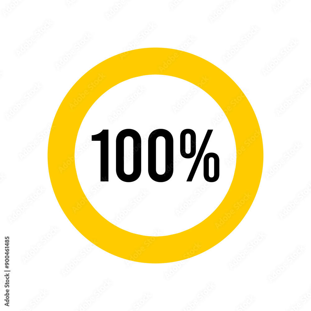 100% percent percentage diagram meter from ready-to-use for web design ...