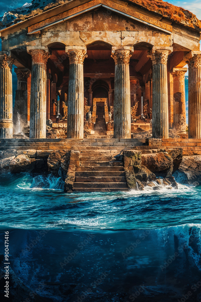 Mythical Atlantis Unearthed: A Sunken City Revealed, Showcasing ...