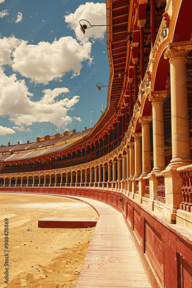 Iconic bull arena in Spain, capturing the grandeur and cultural ...