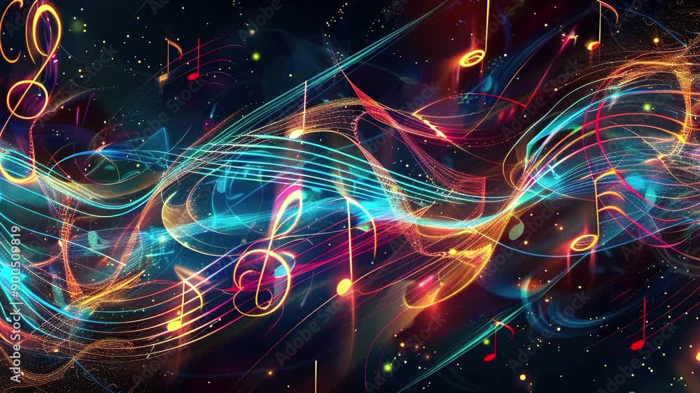 International Strange Music Day. World Music Day. Abstract colorful ...