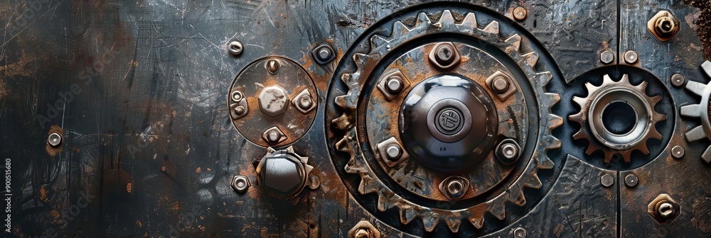 Ultra sharp photo illustrating a metal-themed background incorporating ...