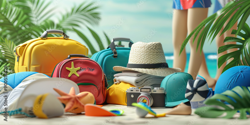 Summer Send-Off Sale: An image depicting travel essentials, outdoor ...