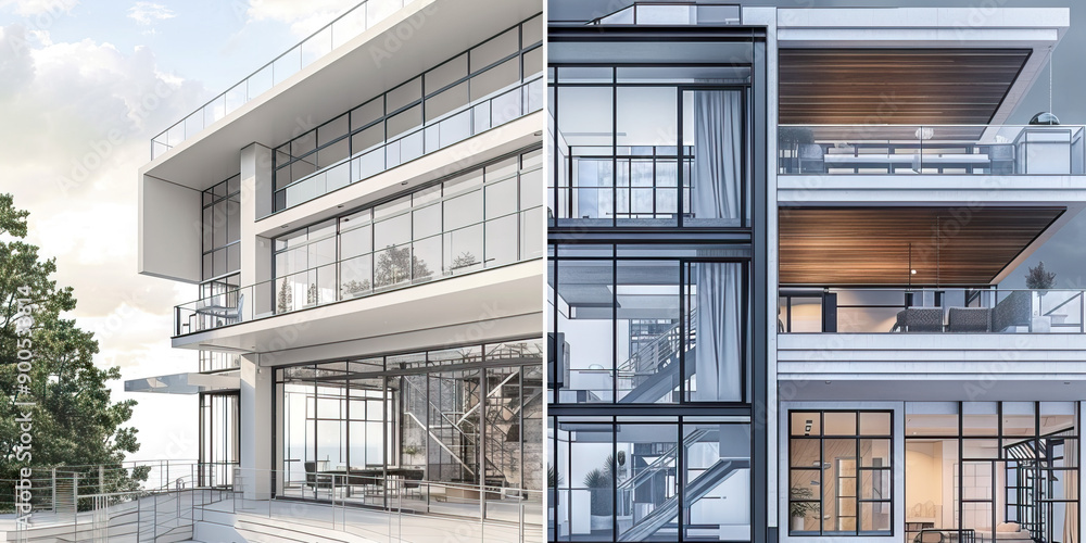 Architectural Transformation: Before-and-after images showcasing the ...