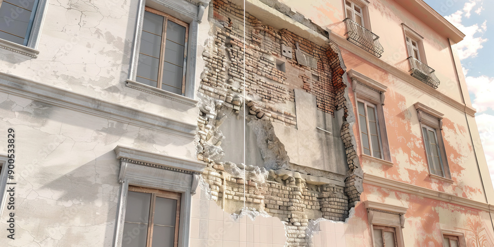 Architectural Transformation: Before-and-after images showcasing the ...