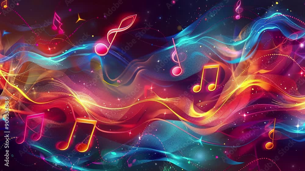 International Strange Music Day. World Music Day. Abstract colorful ...