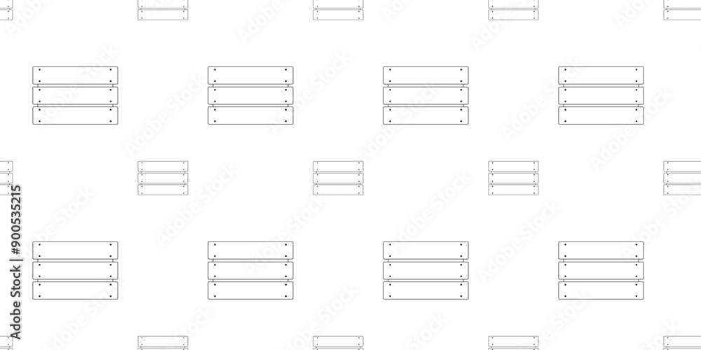 Crate Icon Seamless Pattern, Shipping Container Icon Vector Art ...