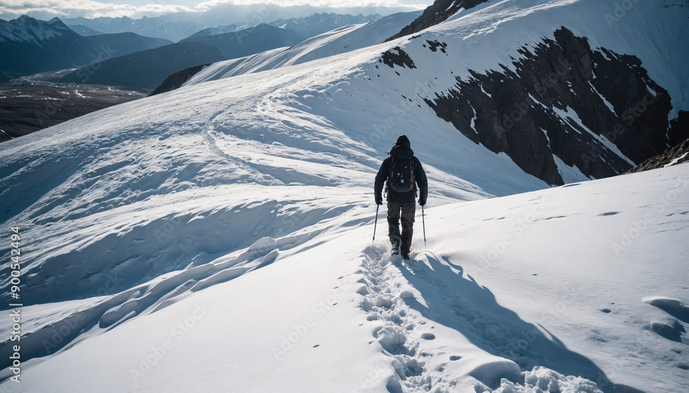 Snowfield Enigmas in Rainy Winter: The Pathfinder's Journey Immersed in ...