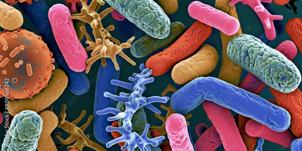 Microscopic Marvels: A Colorful Display of Bacteria and Microorganisms ...