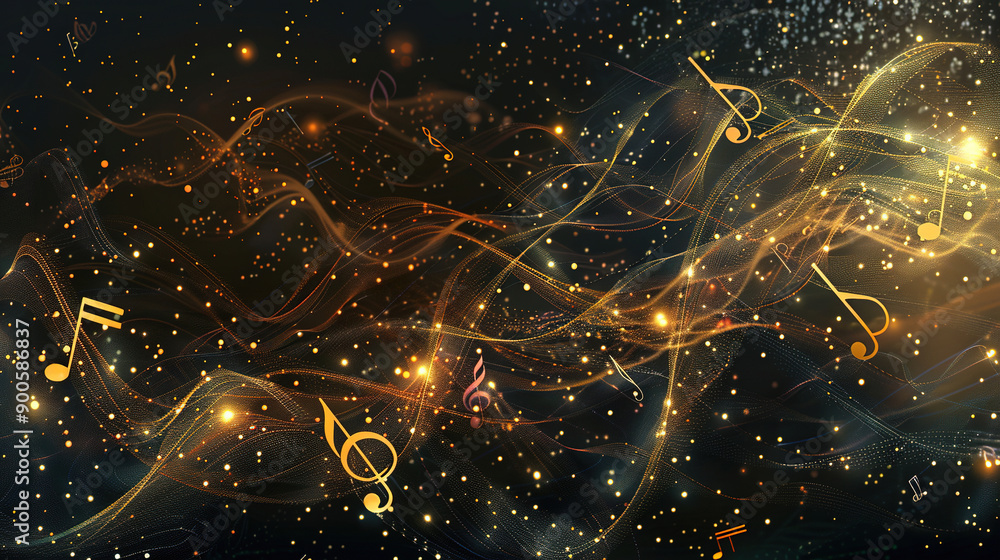 International Strange Music Day. World Music Day. Abstract colorful ...
