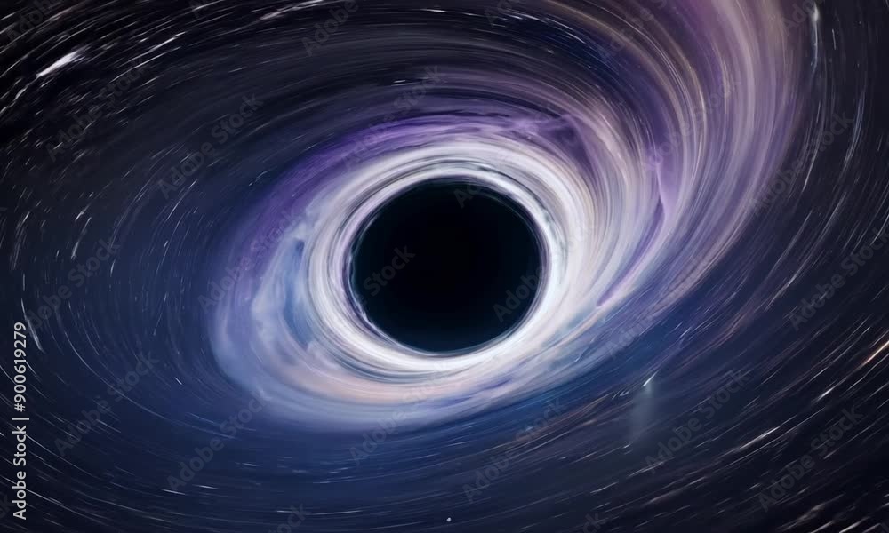 Black Hole Vortex: A mesmerizing cosmic dance as a black hole warps ...