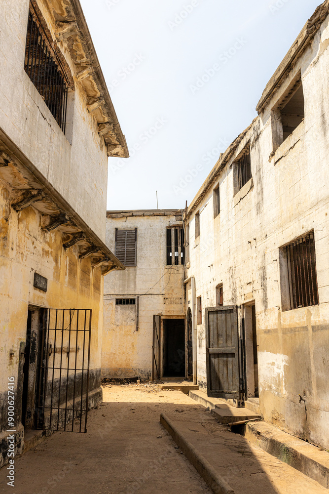 Ussher Fort in Accra, Ghana, is a historic landmark that highlights the ...