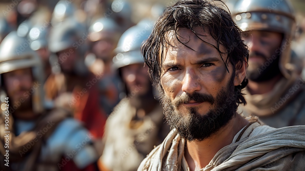 Biblical Story, Jesus was captured by soldiers in the Garden of ...