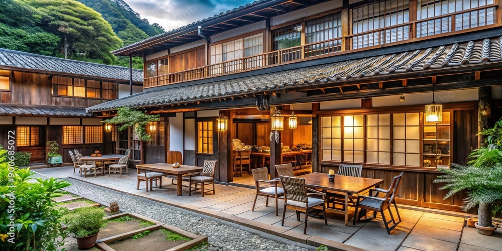 Renovated traditional Japanese house into a rustic restaurant and cafe ...