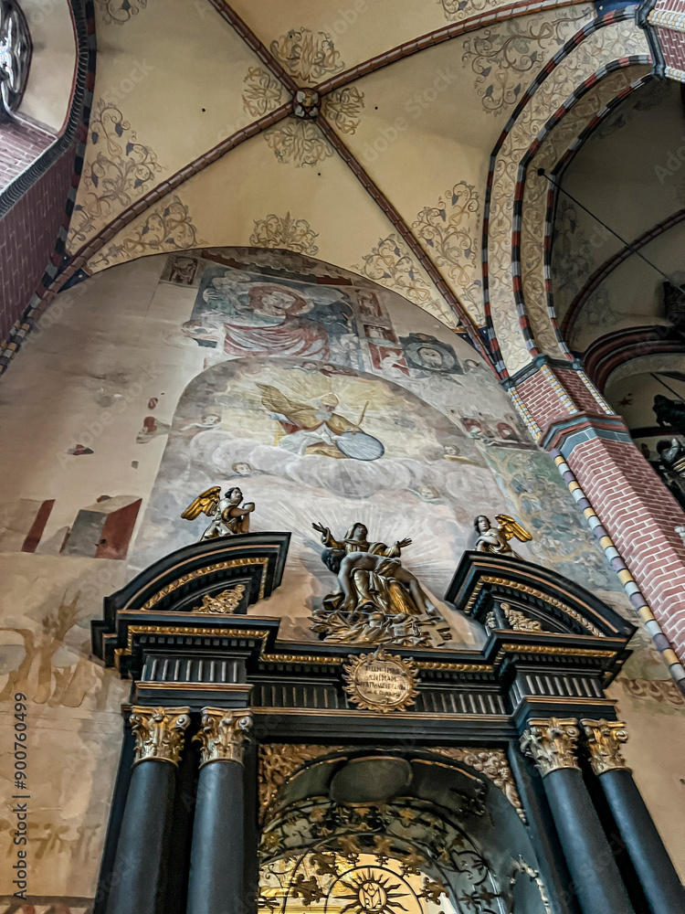 Chelmno, Poland, May 6, 2024: The parish church of the Assumption of ...