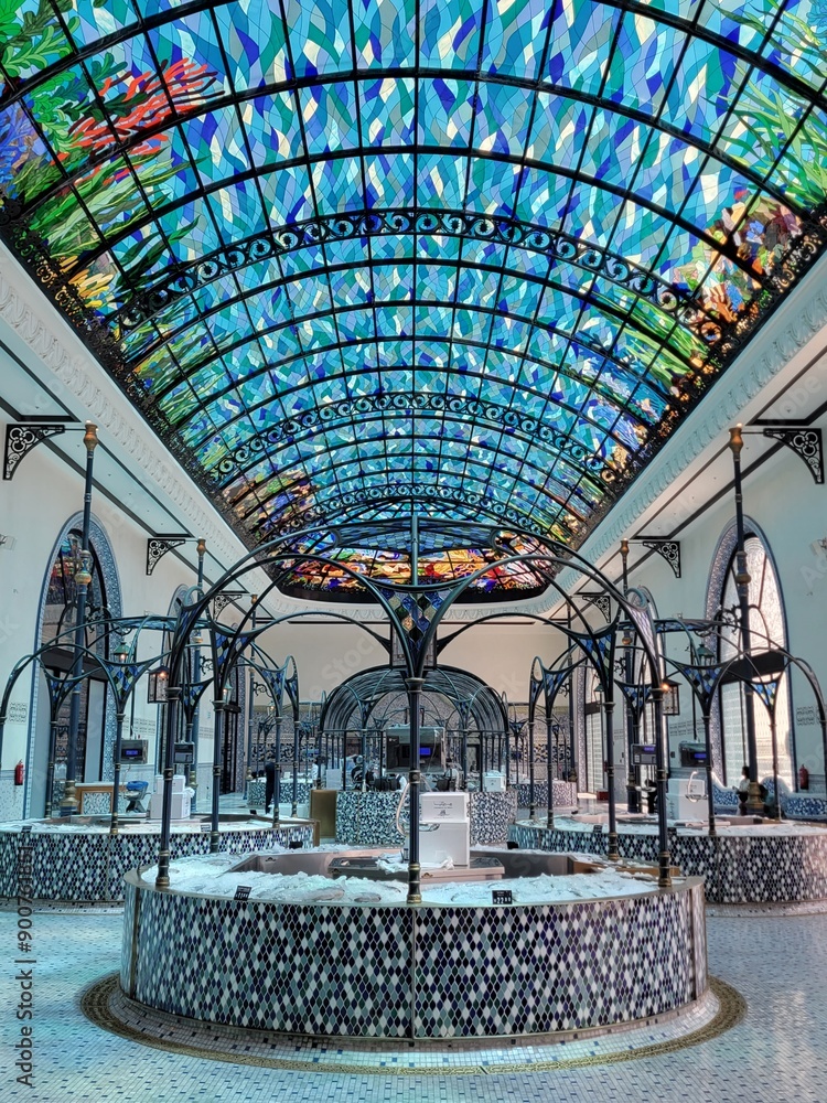 Doha's beautiful Old Port Fish Market, with a variety of freshly caught ...