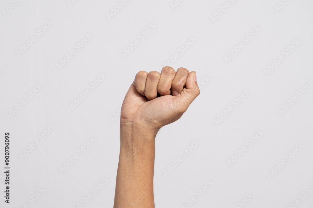 Deaf alphabet letter A by hand. Letter 'A' in sign language, isolated ...