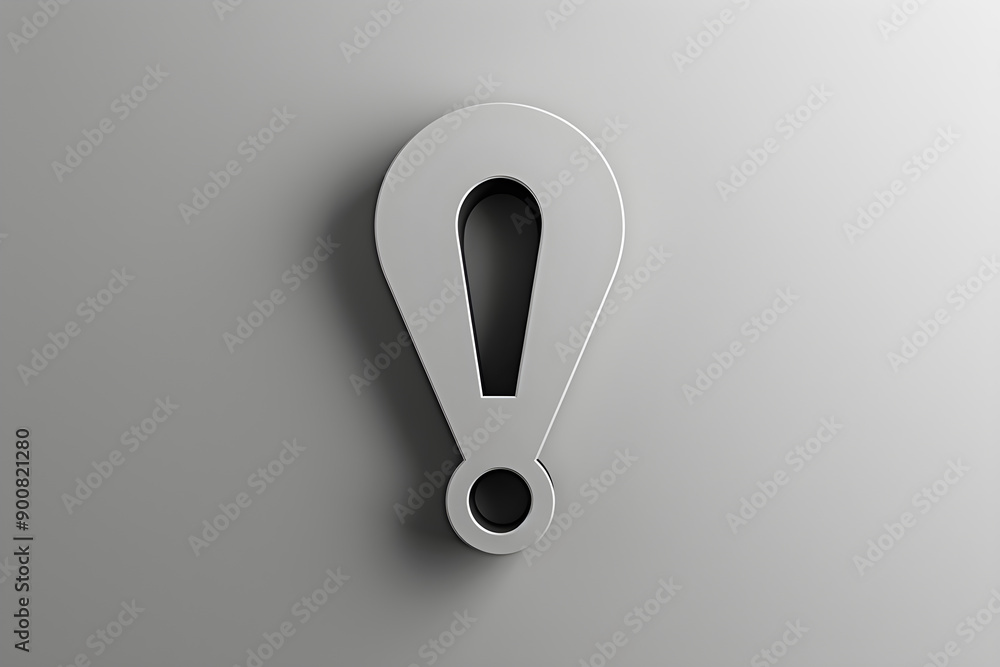 Bold and Modern Exclamation Mark Icon for Highlighting Importance and ...