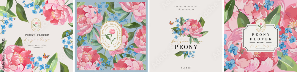 art, background, beautiful, border, botanical, bouquet, bud, card ...