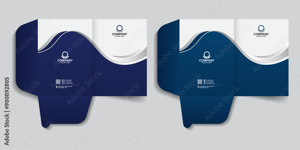 Unique real estate file cases presentation folder design. report cover ...