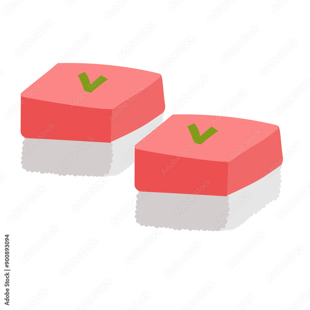 Kue talam merah putih vector illustration isolated on white background ...