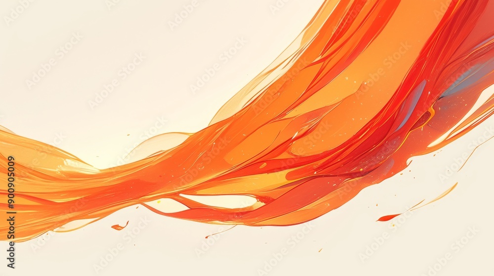 Dynamic color flow abstract background with smooth gradients and ...
