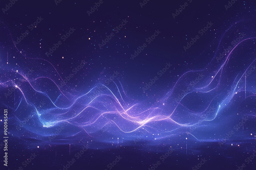 Abstract cosmic pulse waves background with cosmic pulse waves and ...