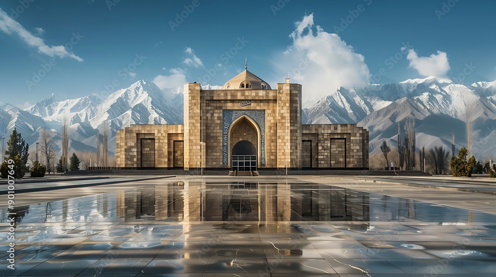 The Central Mosque of Imam Sarakhsi named after a famed Islamic scholar ...