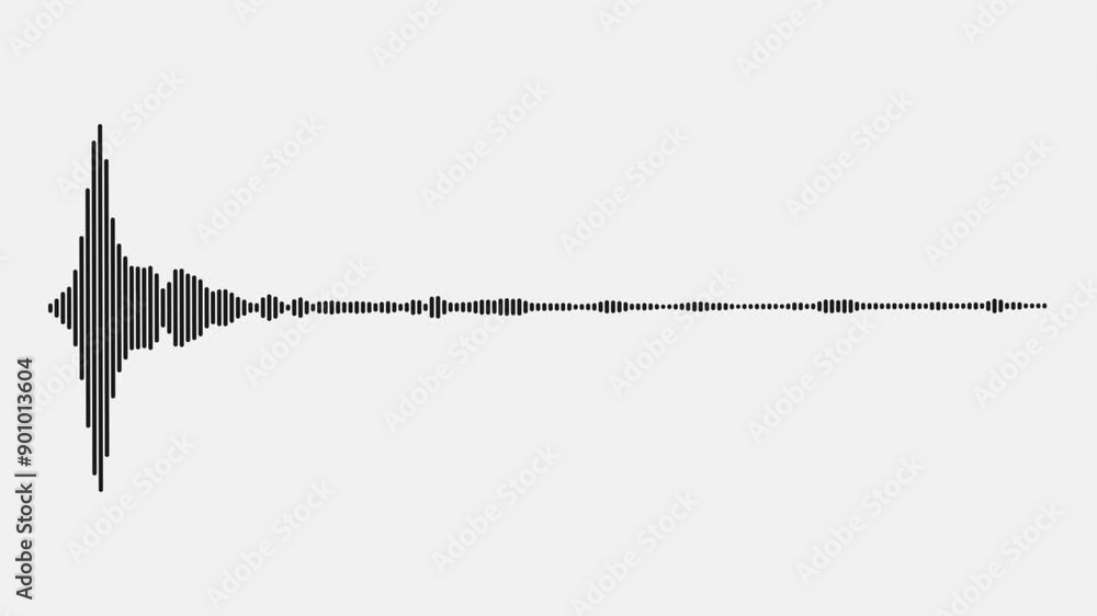 Sound wave or frequency digital isolated on white background. Sound ...