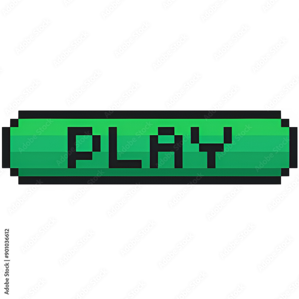 Pixel Buttons Of The Game Interface Box With Pixelated Text Menu Game Buttons Game Menu