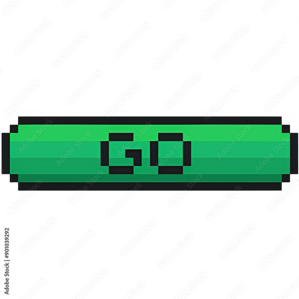 pixel buttons of the game interface, box with pixelated text, Menu game ...