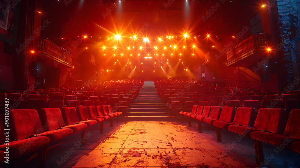 Ultra-sharp image of a college virtual reality auditorium, where AI ...