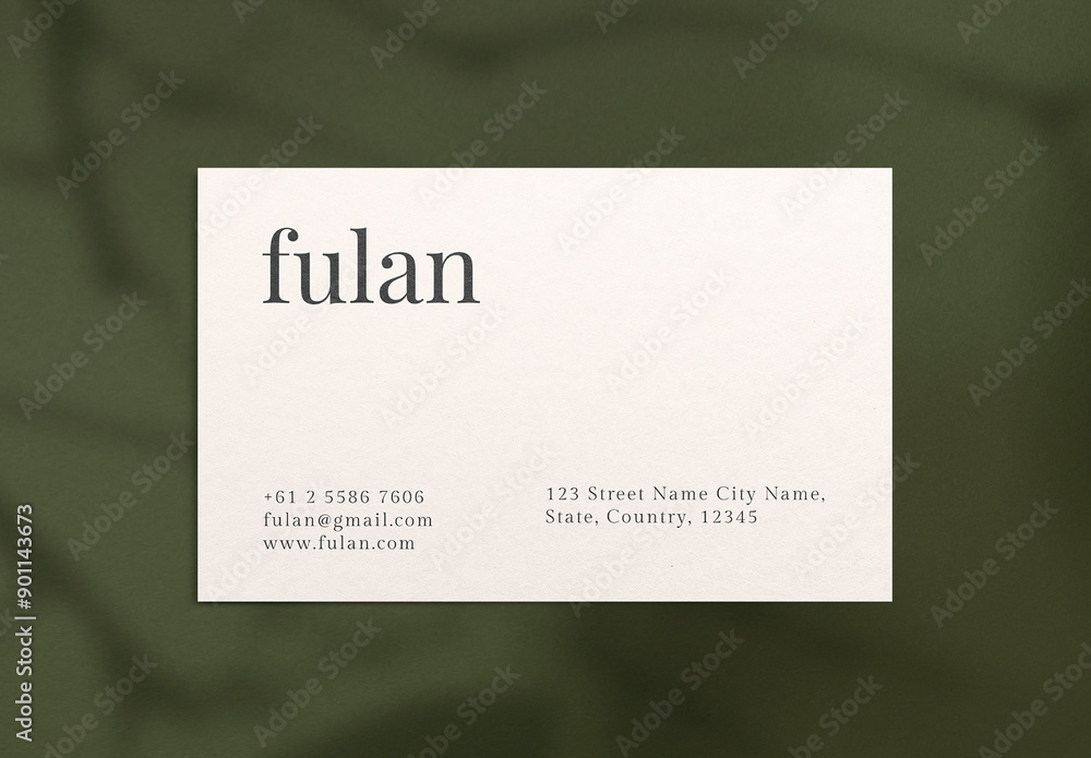 Stationery Flatlay Business Card Mockup With Generative AI Stock ...