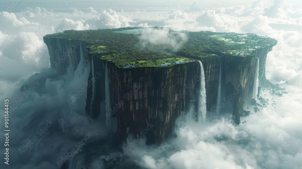 Mount Roraima (Venezuela): This tabletop mountain in Canaima National Park features sheer cliffs ...