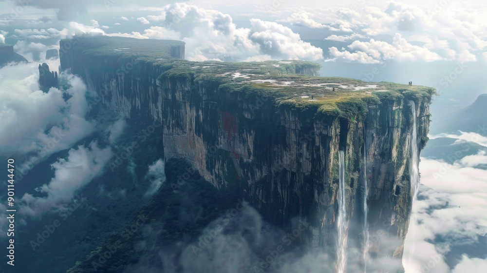 Mount Roraima (Venezuela): This tabletop mountain in Canaima National Park features sheer cliffs ...