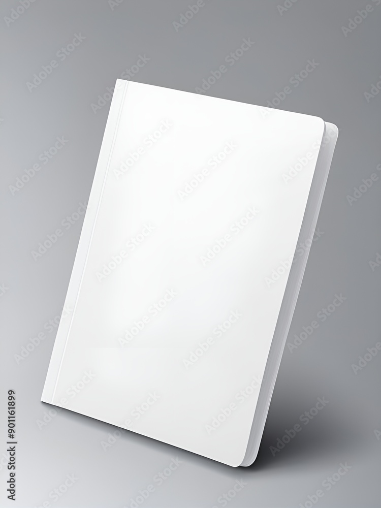 Blank hardcover book mockup isolated on white background. It can be ...