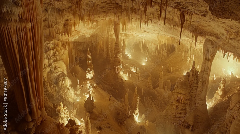 Carlsbad Caverns National Park, New Mexico - Extensive cave system with ...