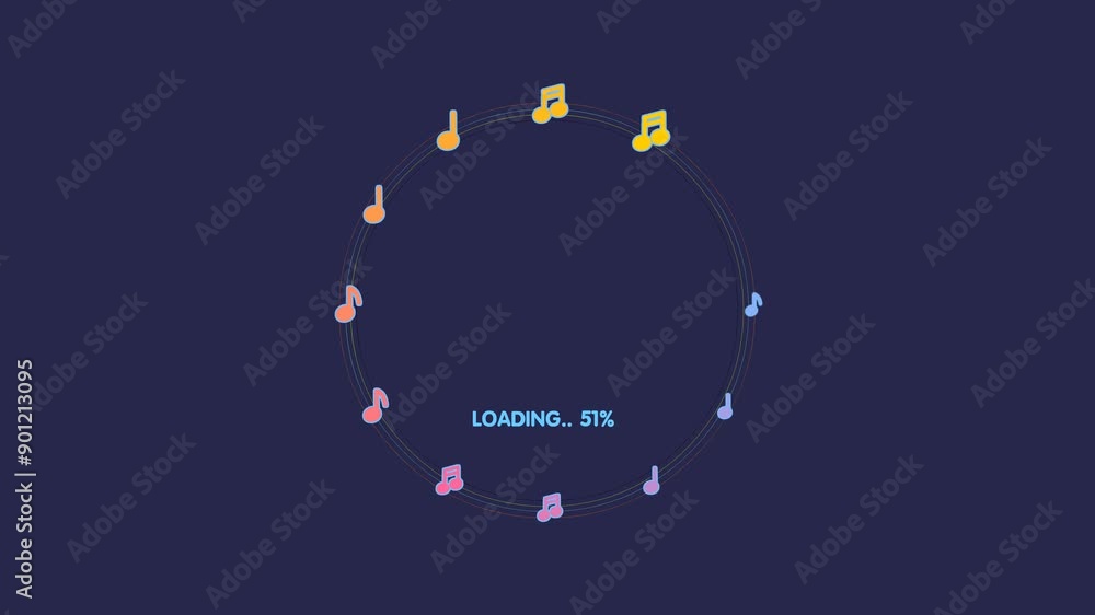 Loading Cartoon Animation Video on Green and Green Screen Background ...