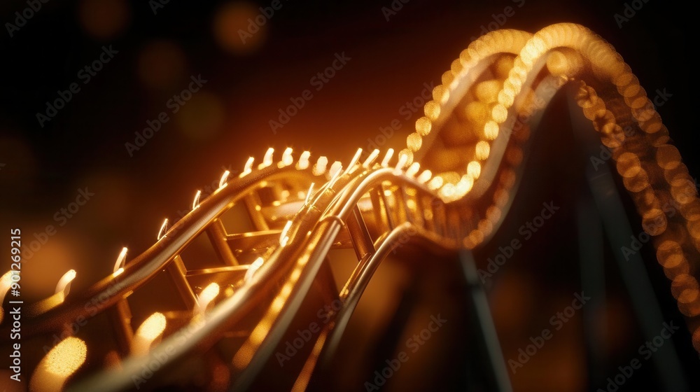 A financial chart with sharp rises and sudden drops, resembling a ...