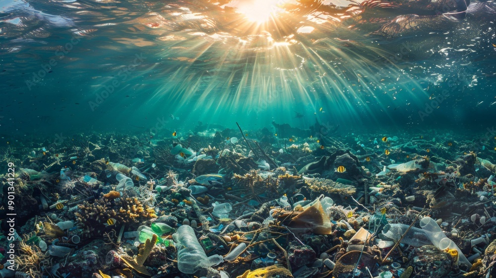 Plastics in the Ocean, Stark images of plastic pollution in oceans and ...
