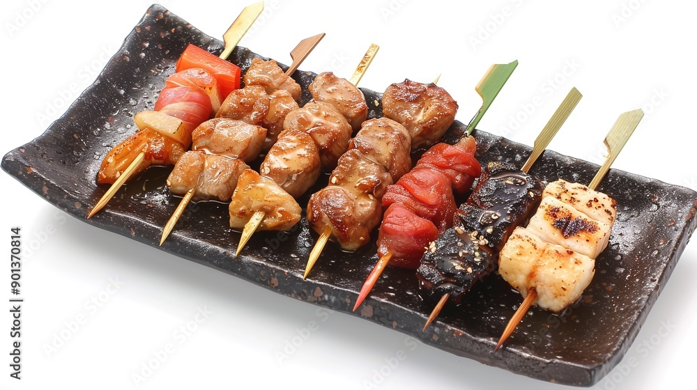 Authentic Yakitori: Grilled Japanese Skewers Featuring Juicy Chicken ...