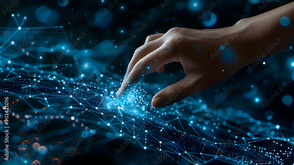 Integration data system. System Integration concept. Industrial smart ...