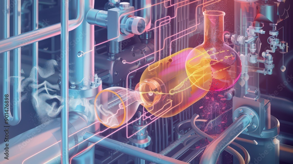 Diagram of a catalysis process, illustrating how a catalyst speeds up a ...