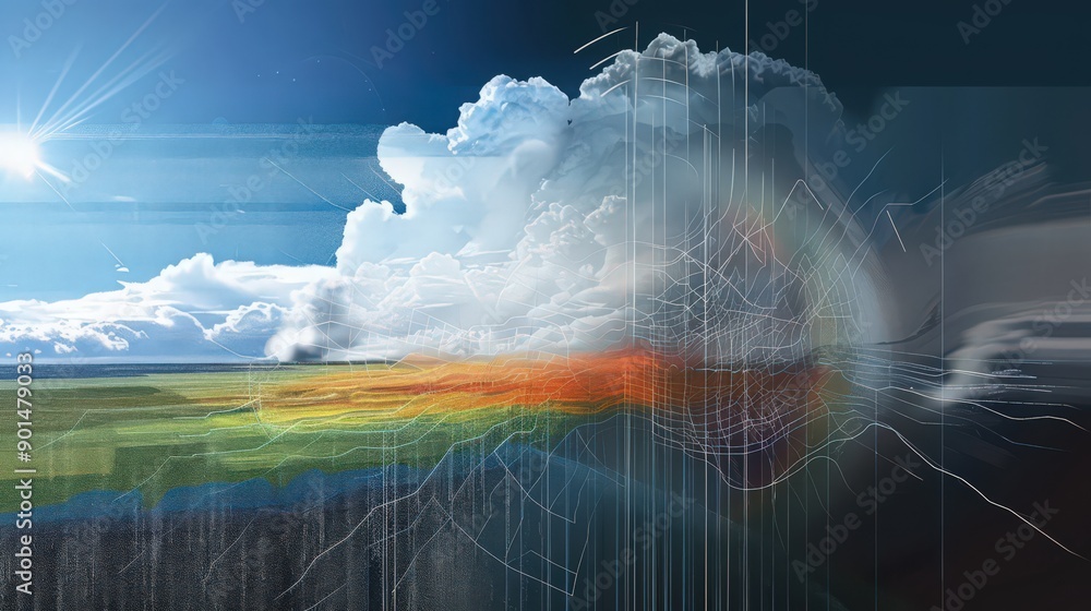 Diagram of a low-pressure system, highlighting its impact on weather ...