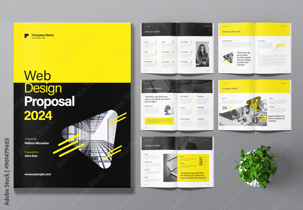 Proposal Design Layout Stock Template | Adobe Stock