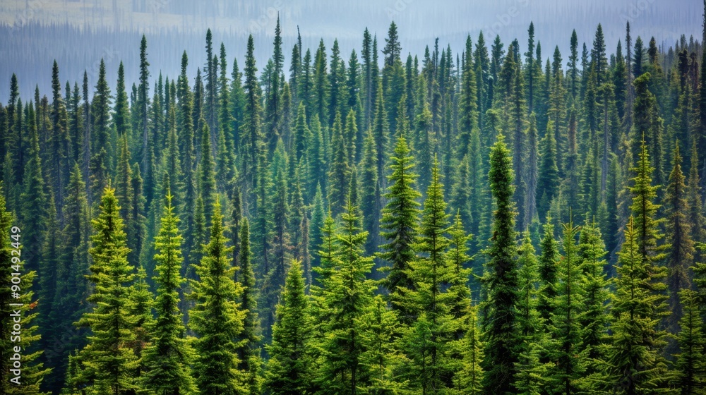 Coniferous Forest: Woodlands primarily made up of evergreen trees with ...