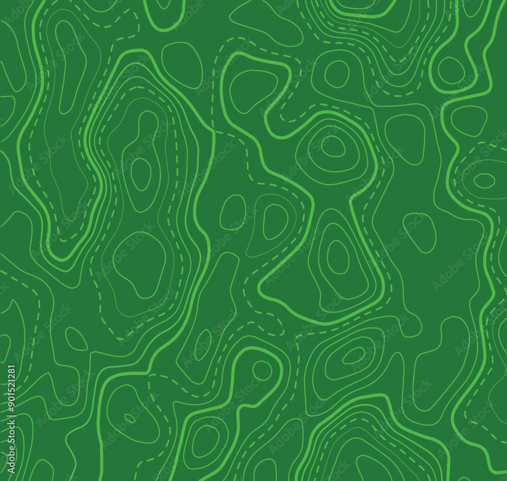 Topographic map background. Generating a terrain elevation map. Grid ...