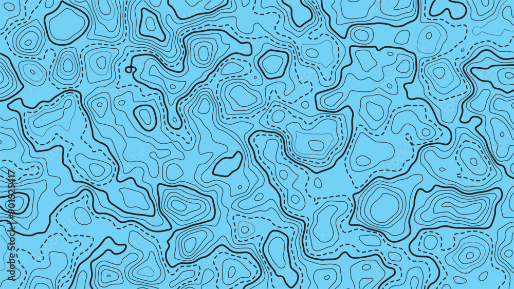 Topographic map background. Generating a terrain elevation map. Grid ...