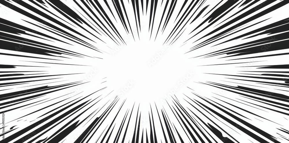 An illustration of a blast motion frame or explosion effect with speed ...